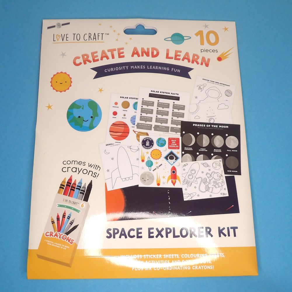 3 x Love to Craft Kids Create And Learn Space Explore Kit – Bits & Bats ...
