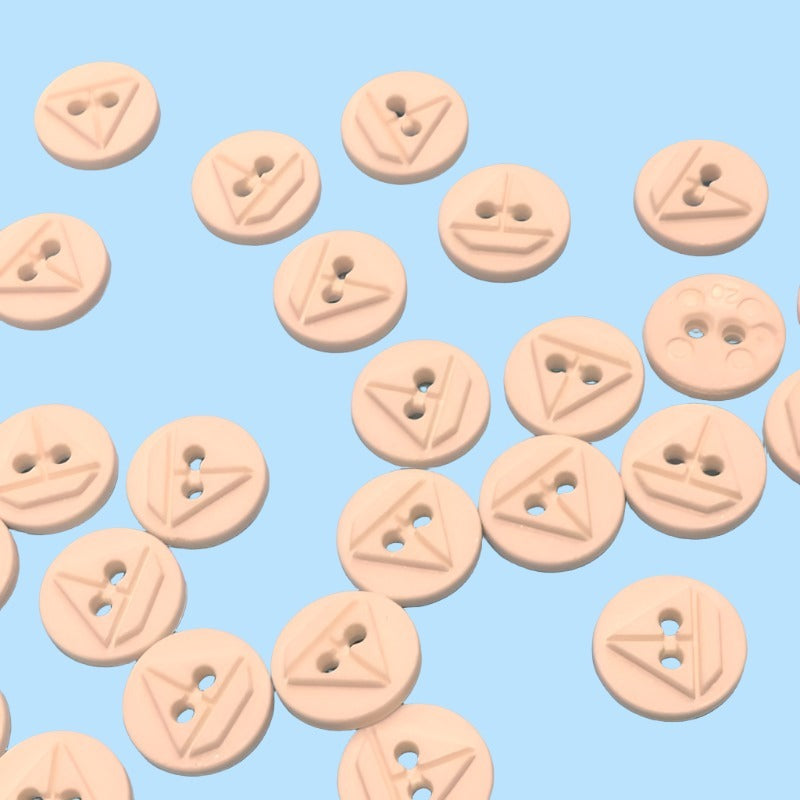 100 white 2 hole buttons with sailing boat design size 13mm clearance ...